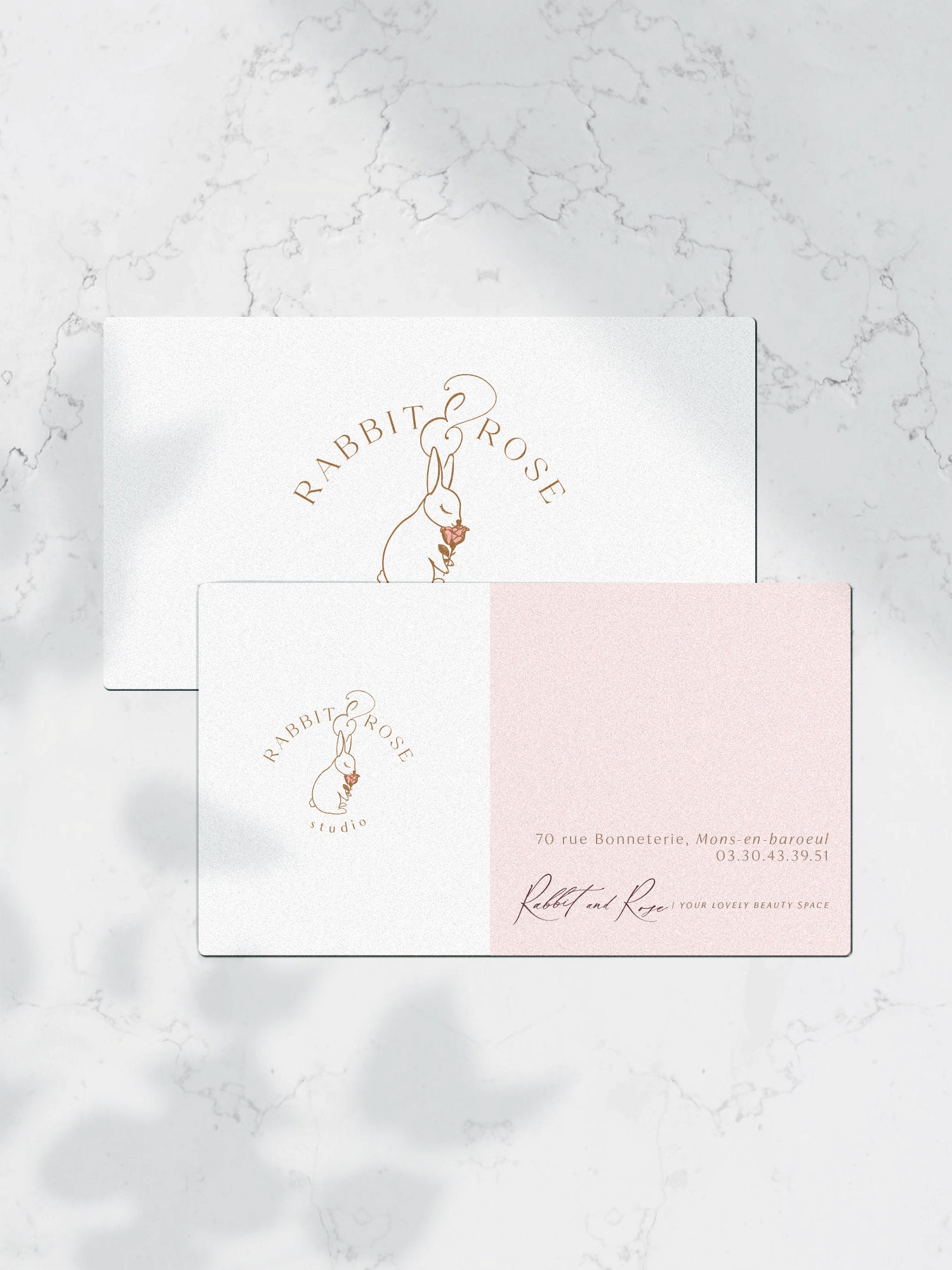 Rabbit Logo Design Brand Identity Design Beauty Studio Logo Design ...