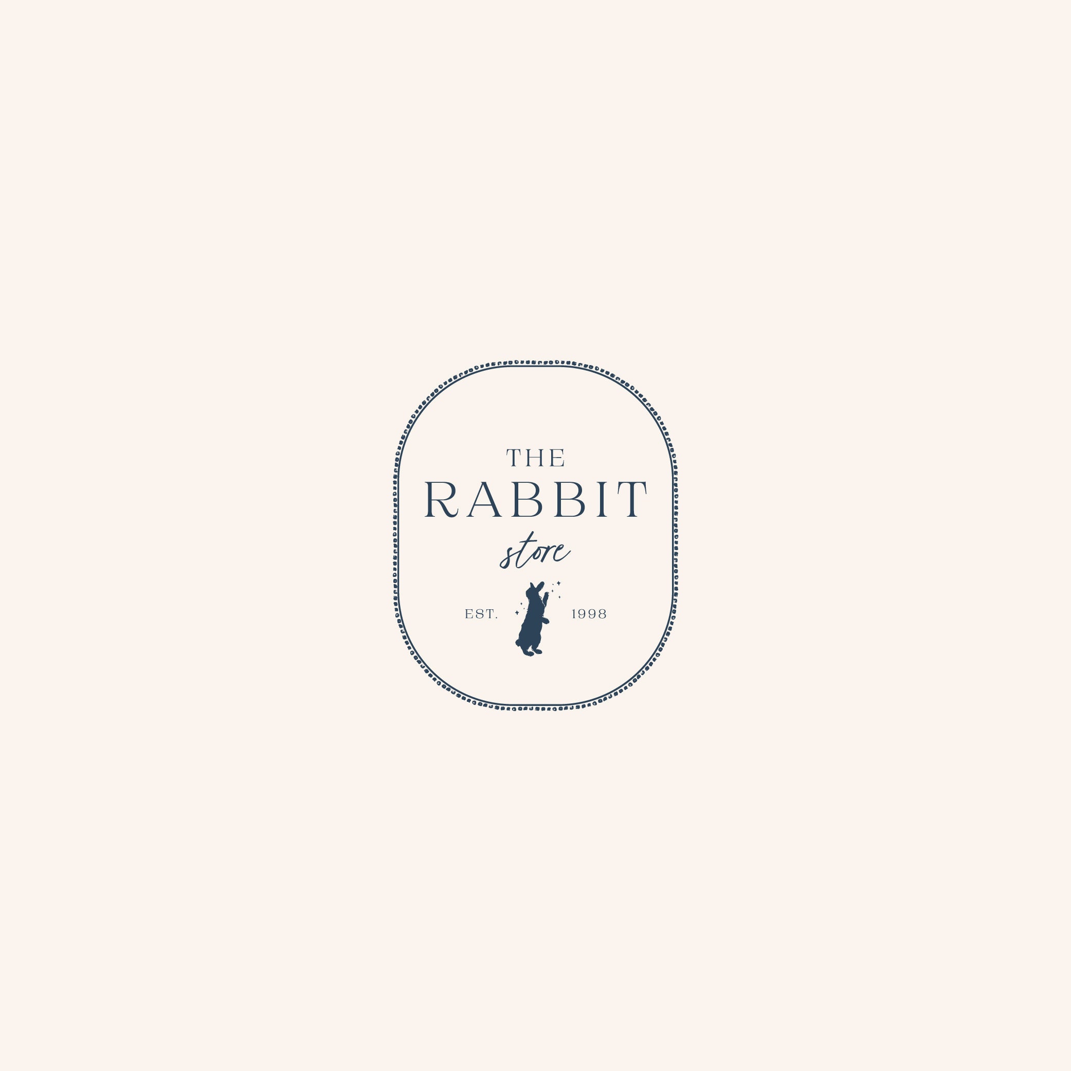 Rabbit Logo, Bunny Logo, Minimal Serif Logo With Rabbit Drawing, Animal ...