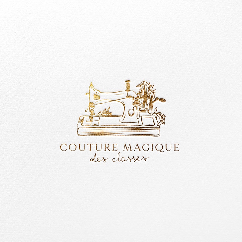 Sewing Machine Logo Design Tailor Logo Atelier Logo Couture Logo Design ...