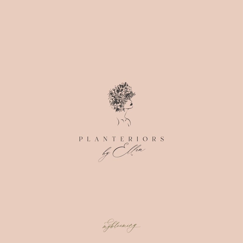 Florist Logo Blooming Head Logo Event Planner Logo Floral Logo Farm ...