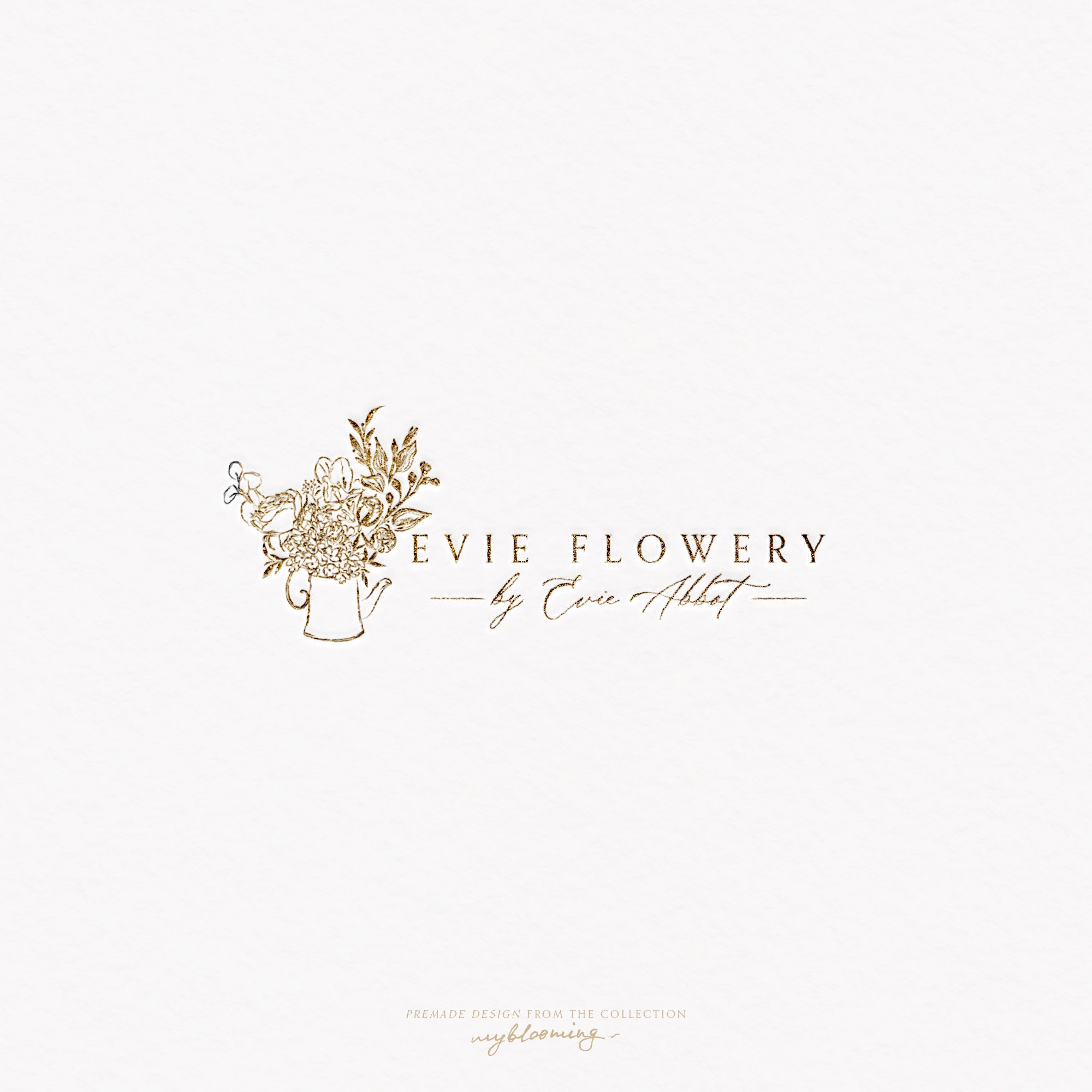 Flower Logo Flower Bouquet Logo Florist Logo Design Florist Brand Logo ...