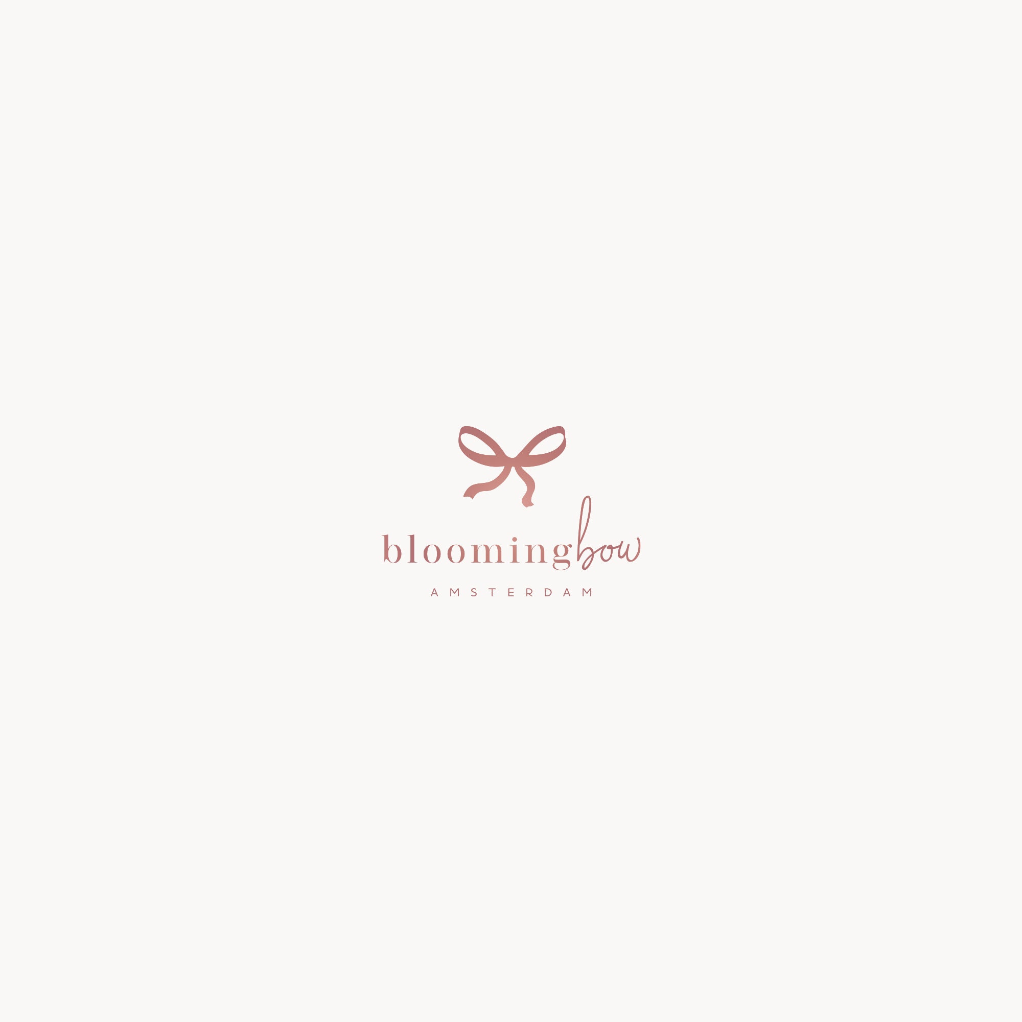 Bow Logo Design, Premade Logo Design, Elegant Logo, Feminine Logo, Bow ...