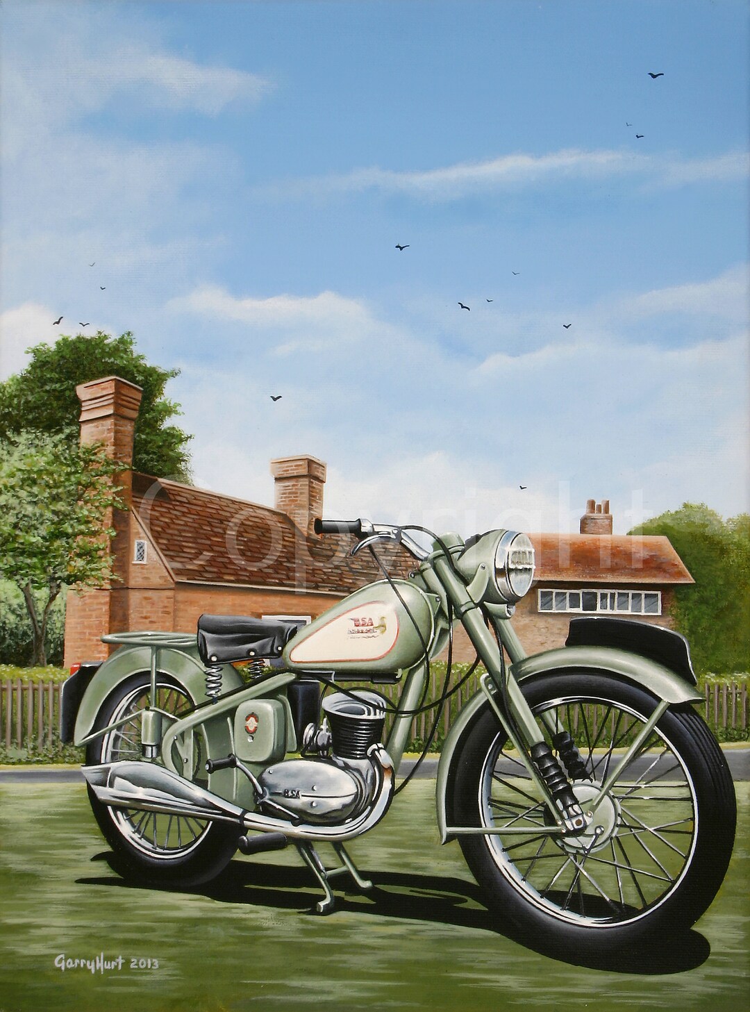 BSA Bantam D1 Metal Wall Art 3 Sizes to Choose From - Etsy