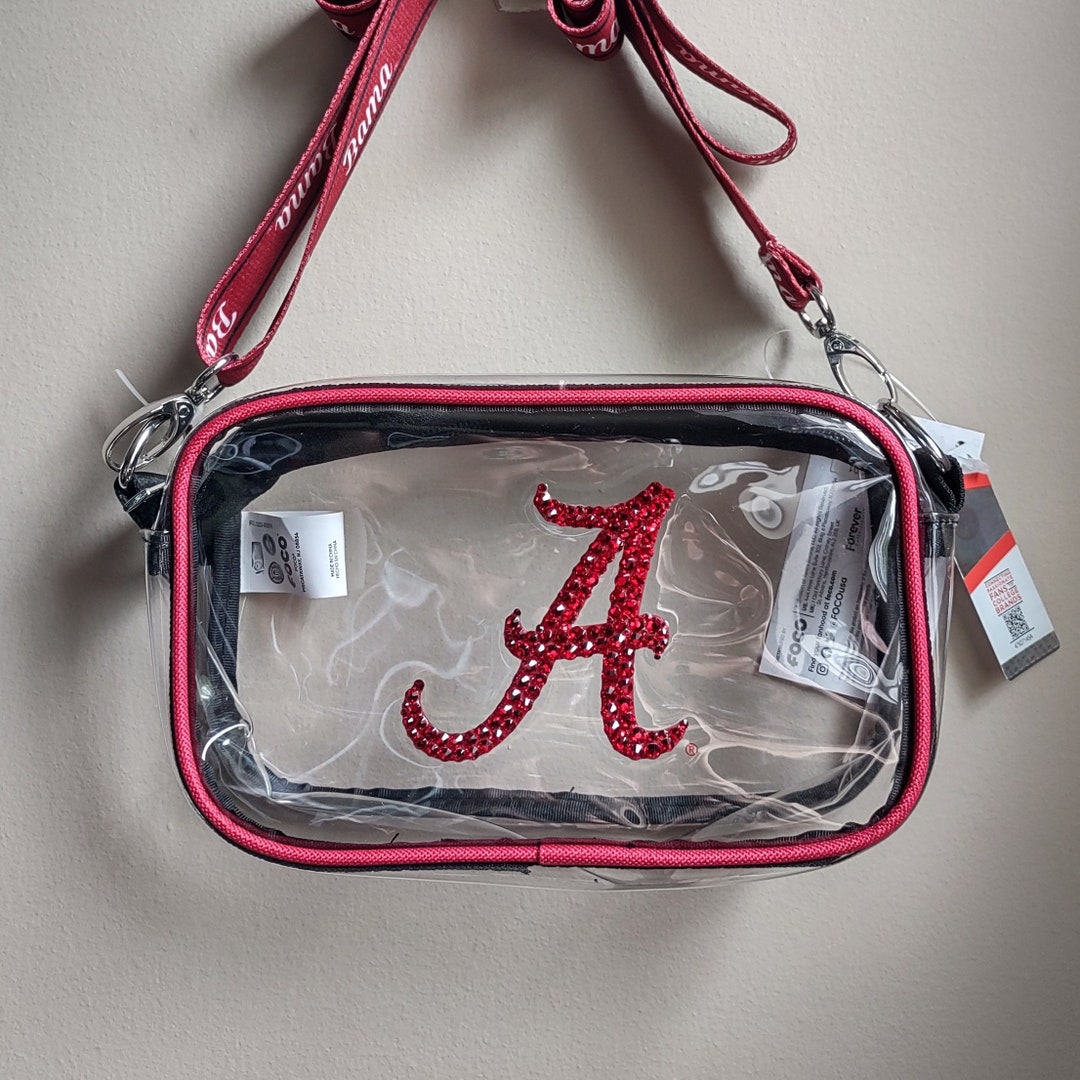 Bling Crystal Alabama Crimson Tide Clear Crossbody Bag NCAA Bling Bag ...
