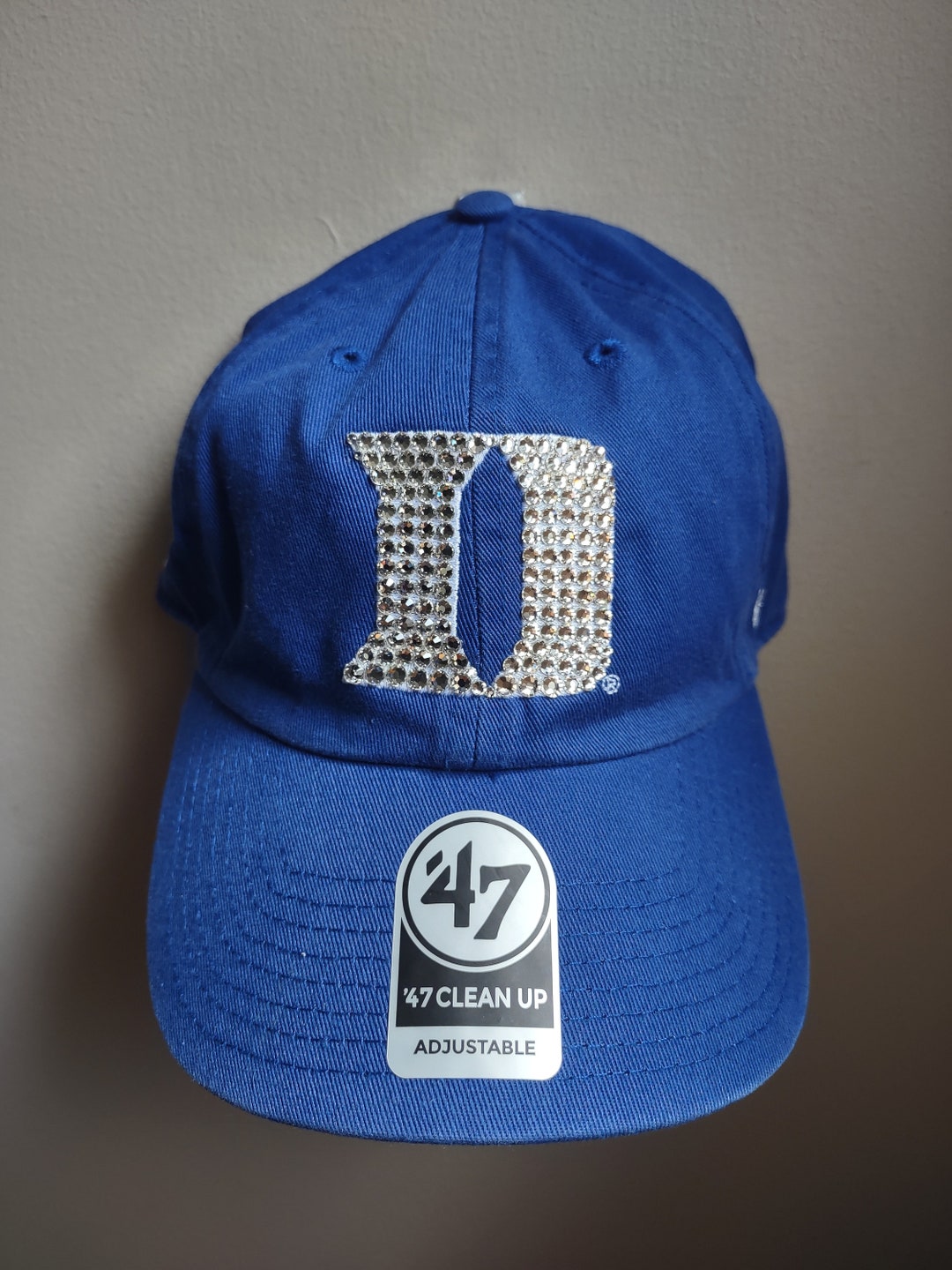 Bling Crystal Duke Blue Devils Adjustable Blue Hat NCAA Bling Hat ...