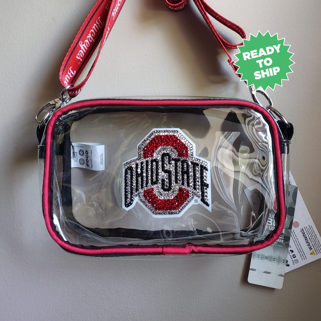 Bling Crystal Ohio State Buckeyes Clear Crossbody Bag NCAA Bling Bag ...