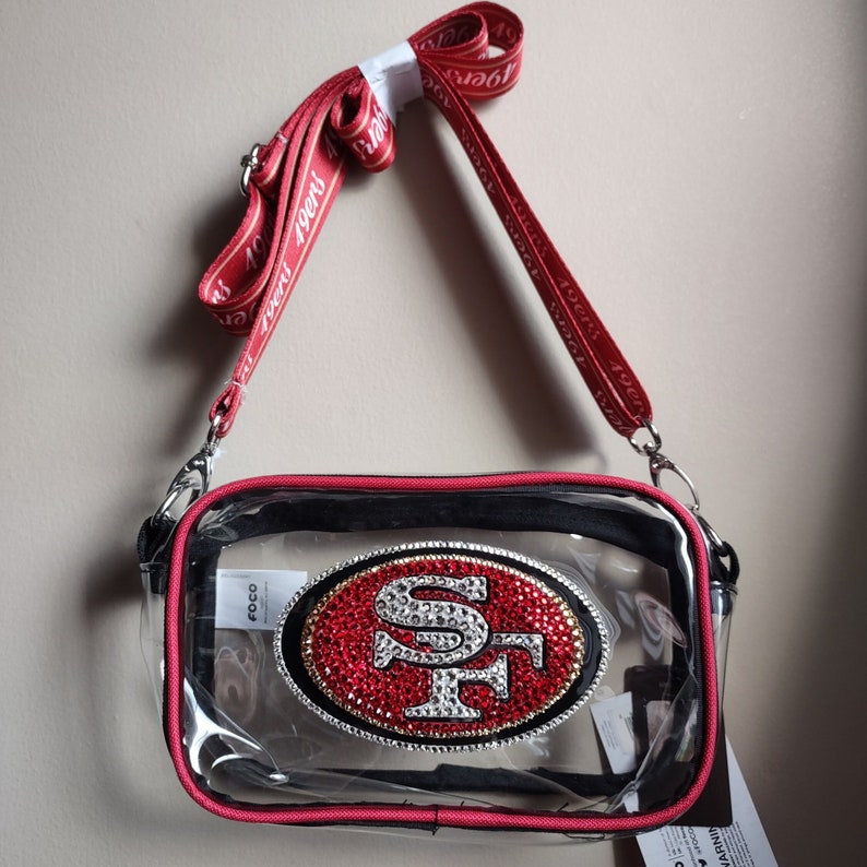 Bling Crystal San Francisco 49ers Clear Crossbody Bag NFL Bling Bag ...
