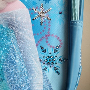 Bling Crystal Frozen Elsa Backpack Sparkle Backpack Accented With ...