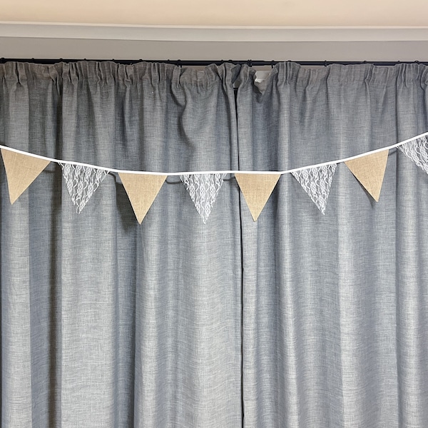 Burlap Bunting - Etsy UK