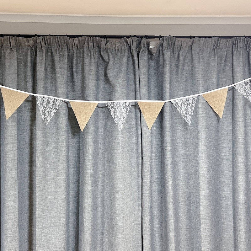 Burlap Bunting - Etsy UK