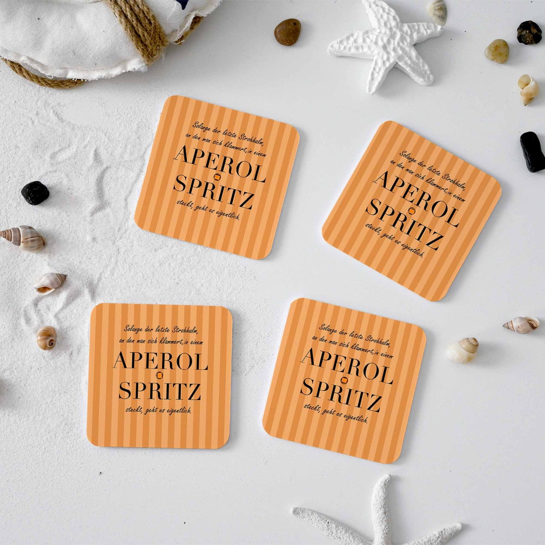 INTERLUXE Glowing LED Coasters Set of 4 as Long as the Last Straw ...