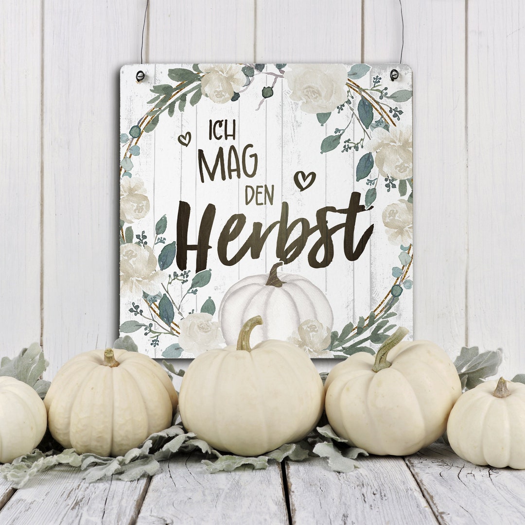 Interluxe Sign Wooden Sign XL - I Like Autumn - Autumn Decoration ...