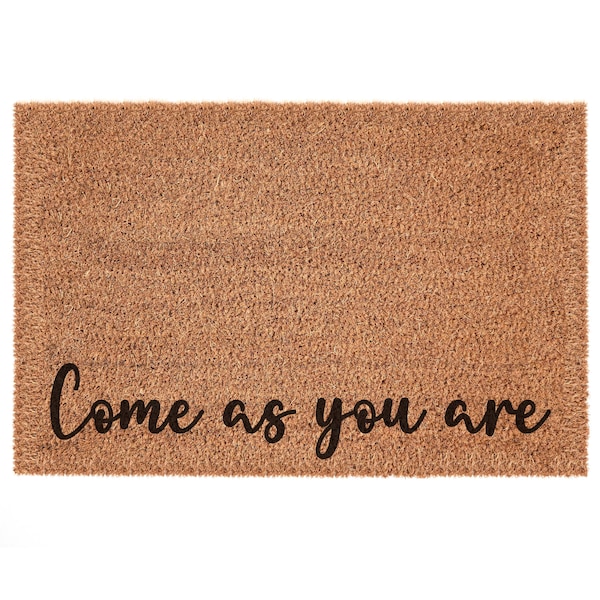 Come as You Are Doormat - Etsy