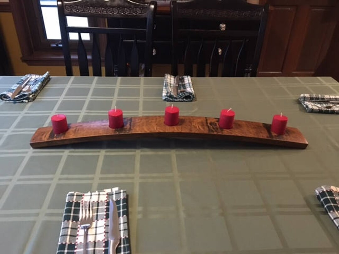 Barrel Stave Candle Holder - Etsy