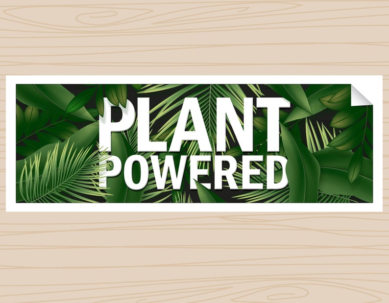 Plant Powered bumper Sticker | Etsy