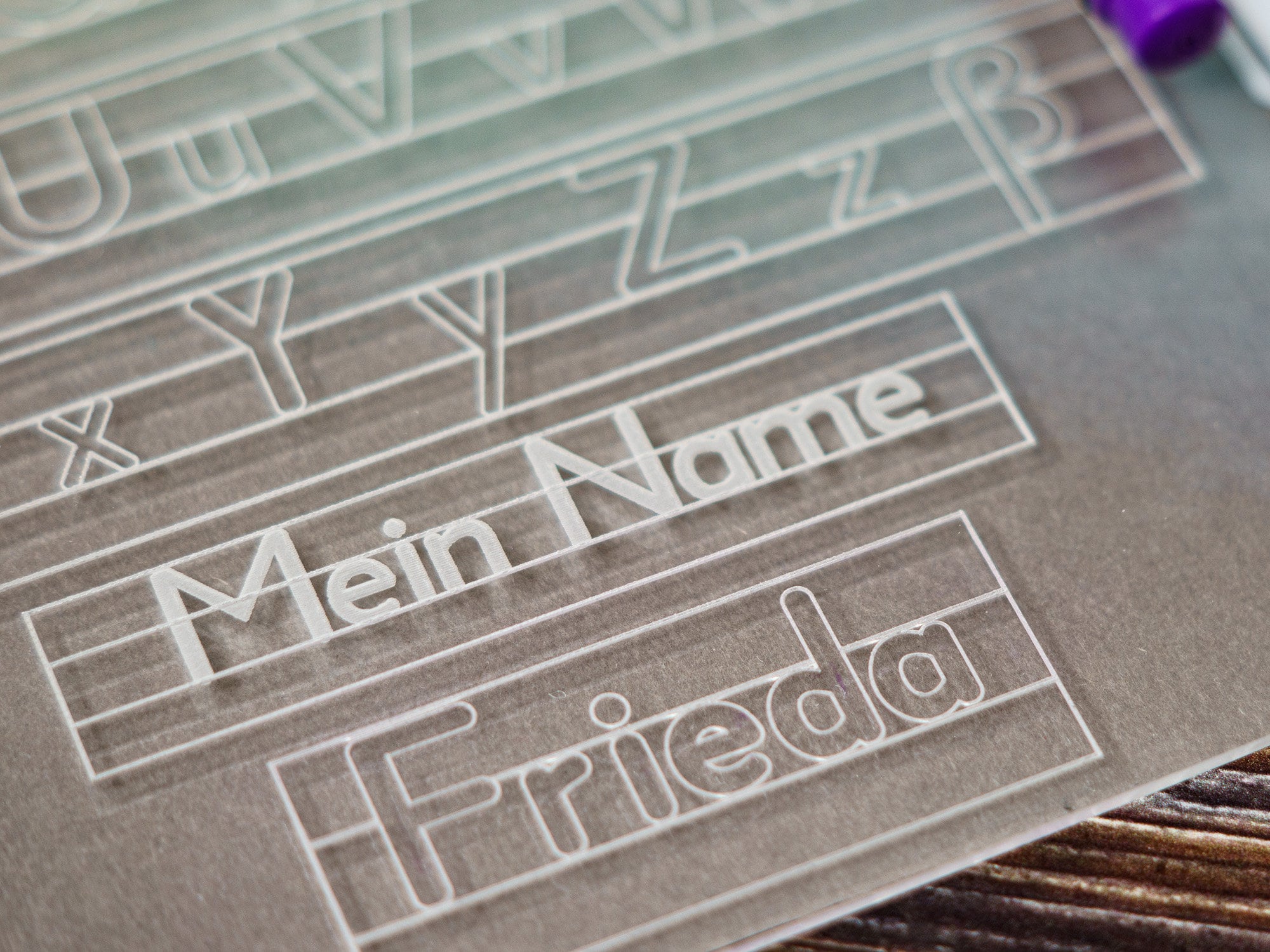 Writing Board Made of Acrylic Personalized With Name Printed - Etsy UK