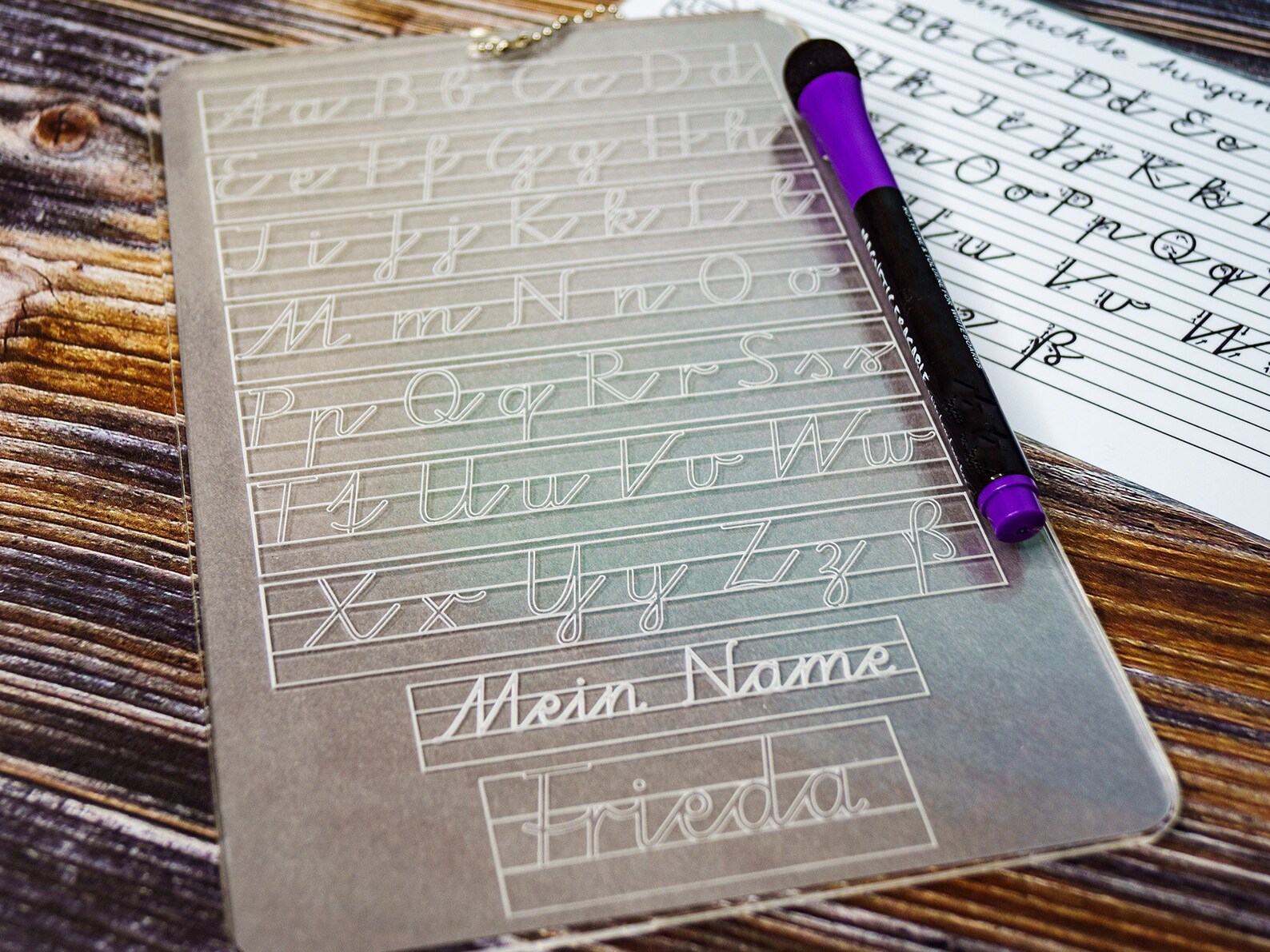 Acrylic Writing Board Personalized With Name Simplified - Etsy