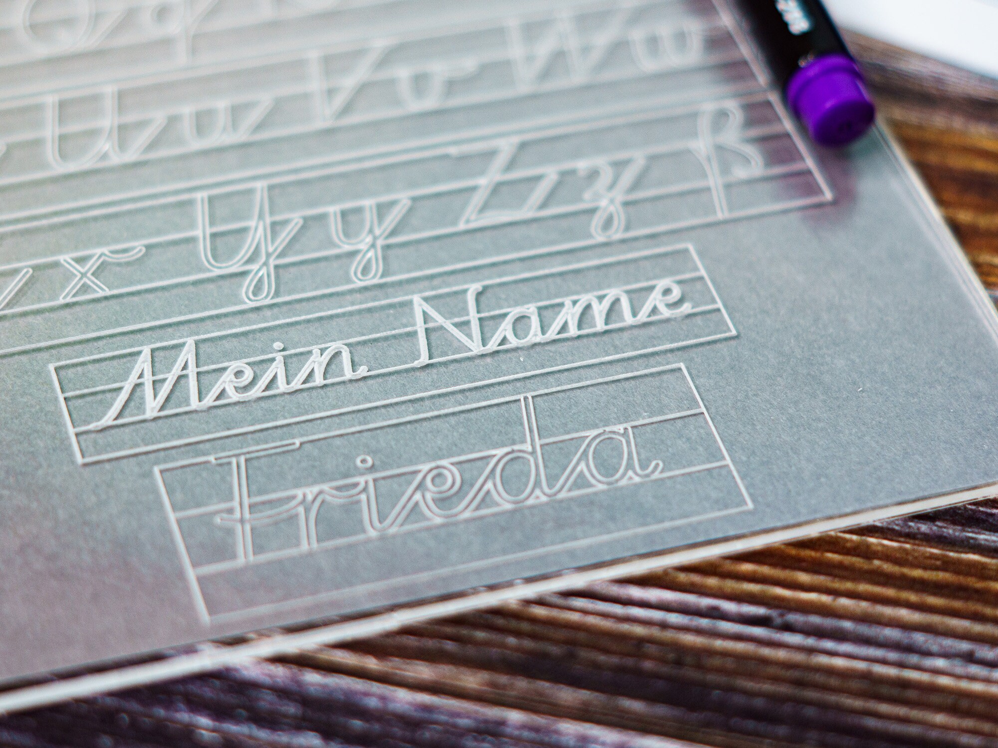 Acrylic writing board personalized with name simplified | Etsy