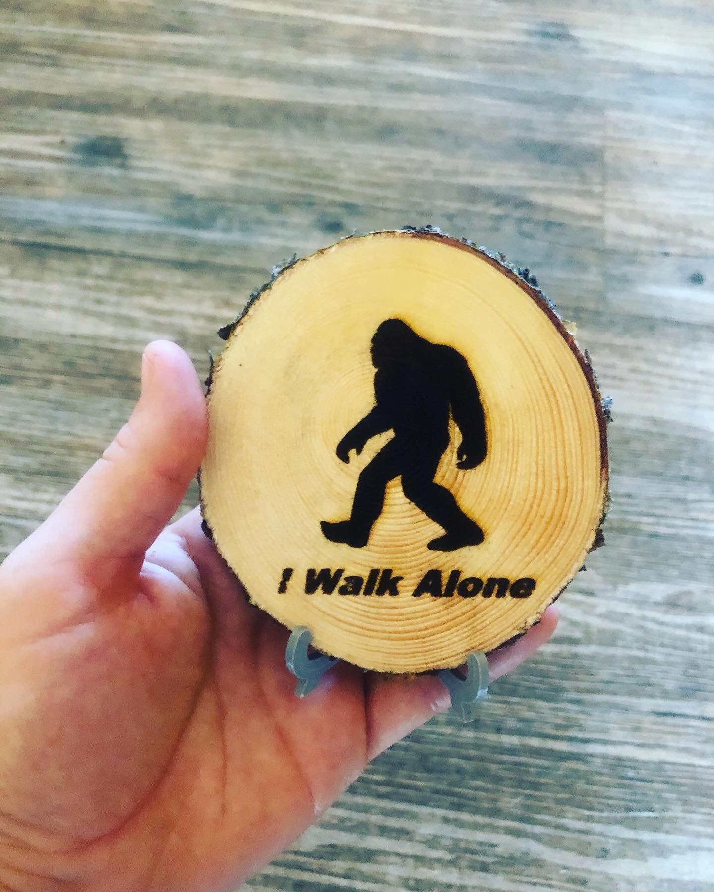 Wood Burned Sasquatch Home Decor, Wood Burned Bigfoot Decor, Bigfoot ...