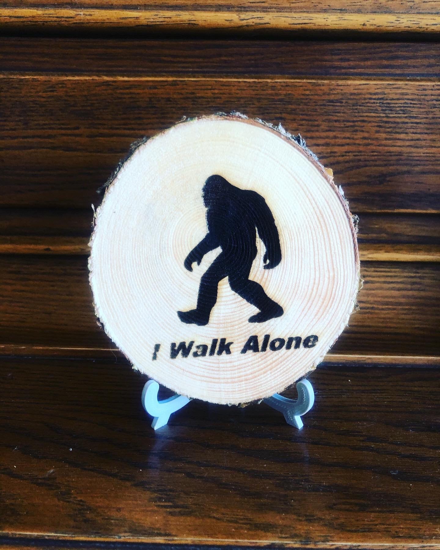Wood Burned Sasquatch Home Decor, Wood Burned Bigfoot Decor, Bigfoot ...