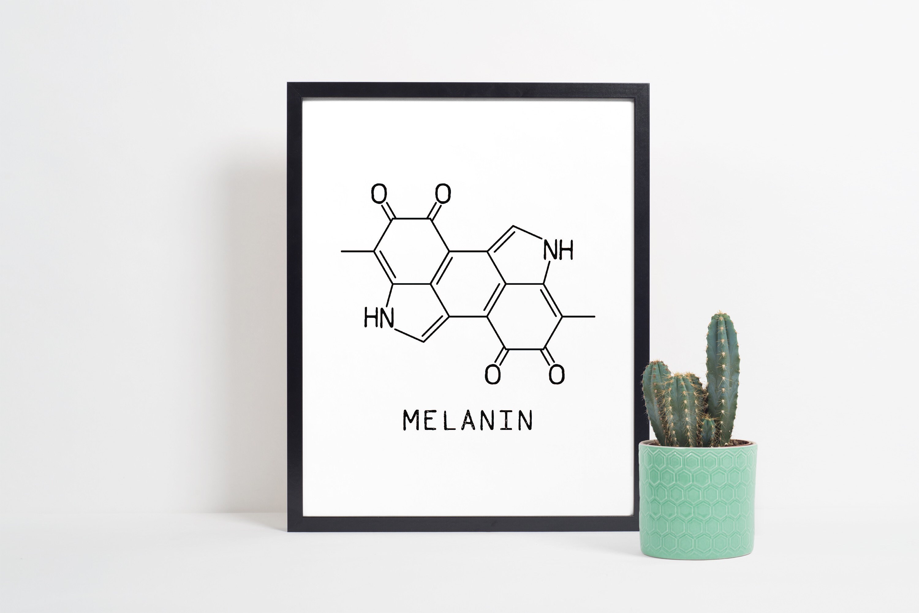 Melanin Printable Wall Art, Melanin Wall Art, Chemistry Print, Science ...