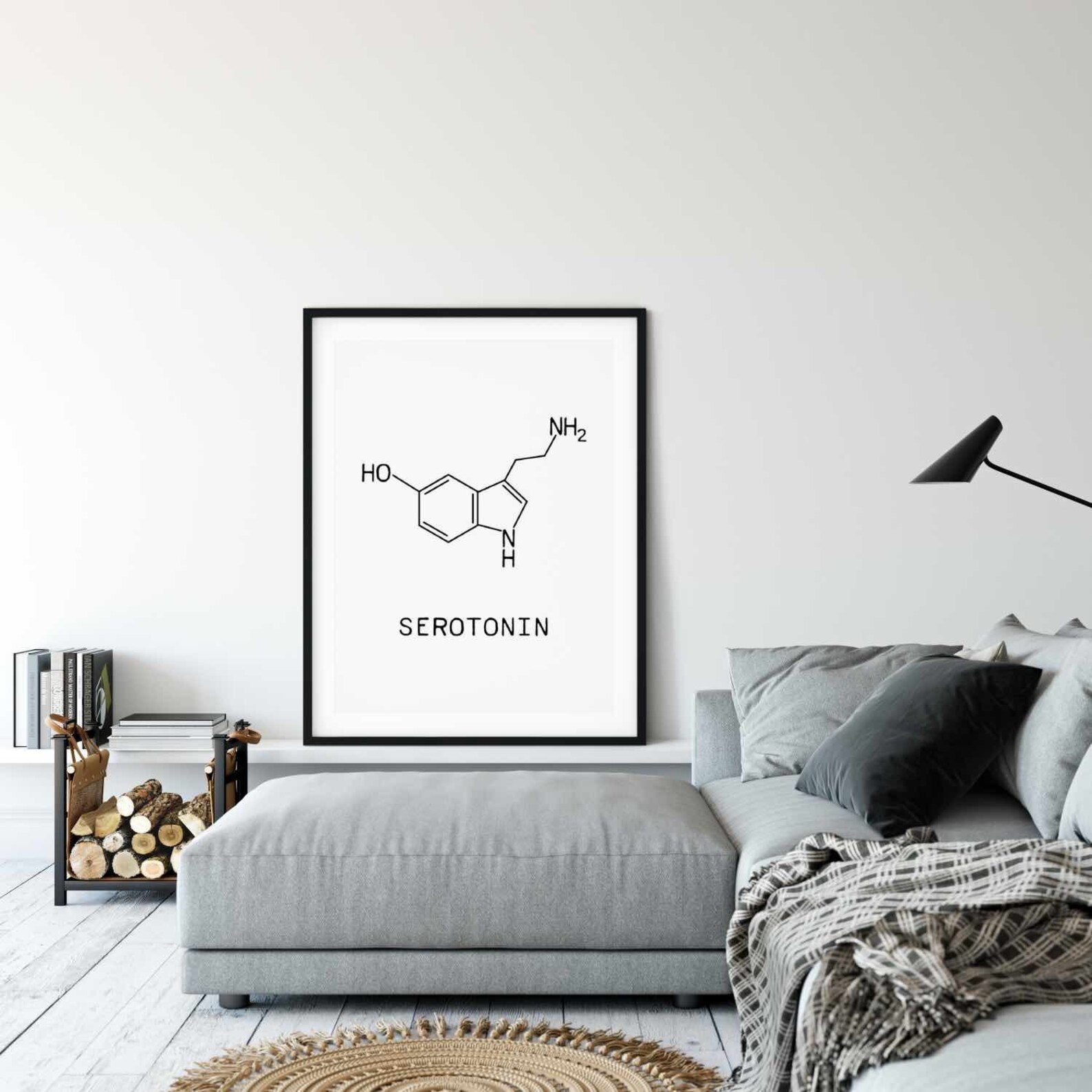 Serotonin Printable Wall Art, Serotonin Wall Art, Chemistry Print ...