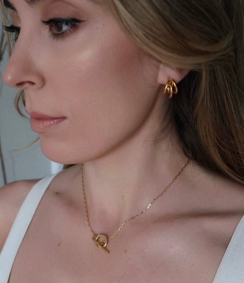 Minimalist Gold Chain Gold-plated Simple Thin Necklace Gold - Etsy