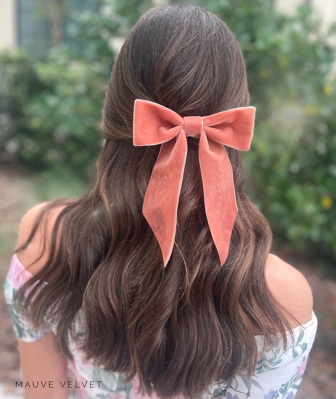 Brigitte Hair Bow Barrette, Pink Hair Bow, Easter Hair Bow, Rose Gold ...