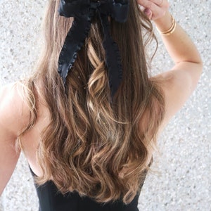 Brigitte Bardot Hair Bow Barrette slim Ivory Hair Bow - Etsy