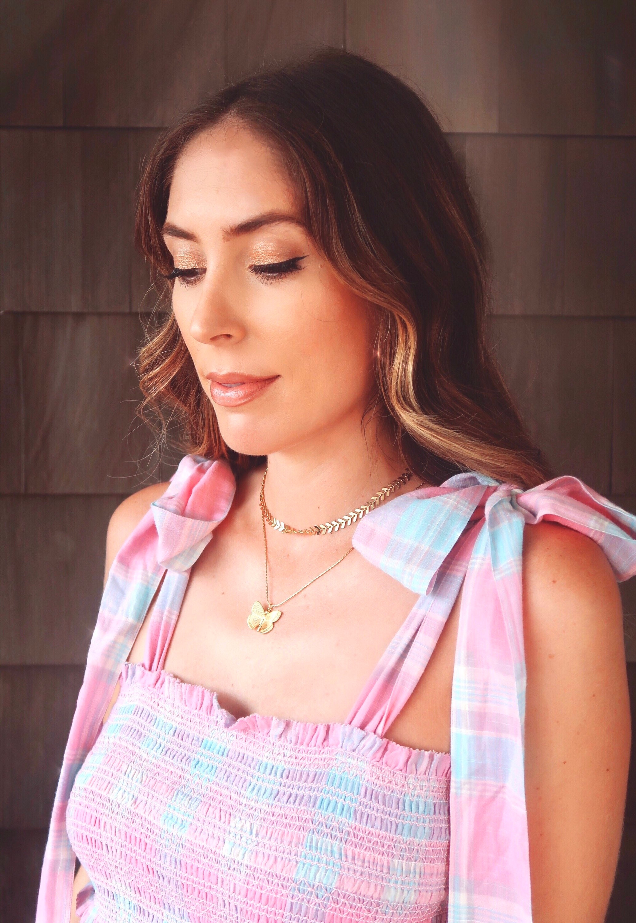 Fishbone Link Necklace, Gold-plated Link Chain Necklace, Gold Chain ...