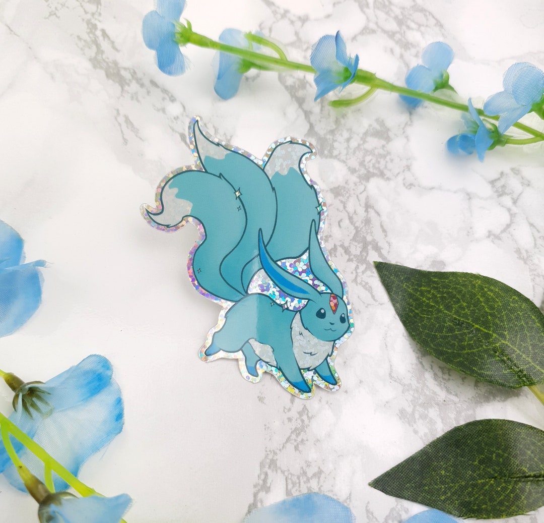 Carbuncle Decal FFXIV Final Fantasy Cute Sparkly Glitter Holographic ...