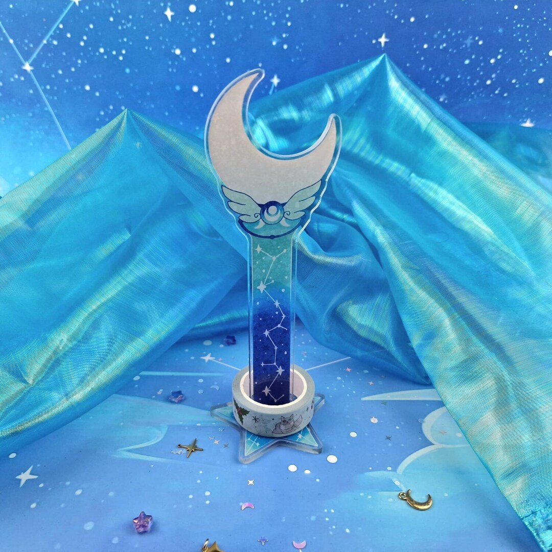 Kawaii Washi Stand | Desk Accessory | Magical Wand | Star | Washi Tape ...