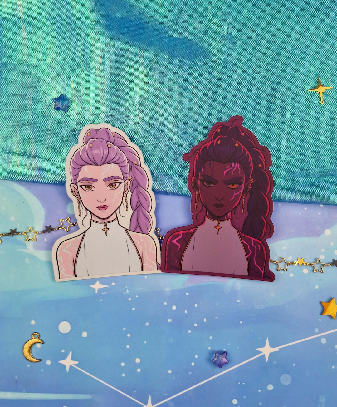 Rumi Holographic Sticker | Light & Demon Forms | Matte Rainbow Vinyl ...