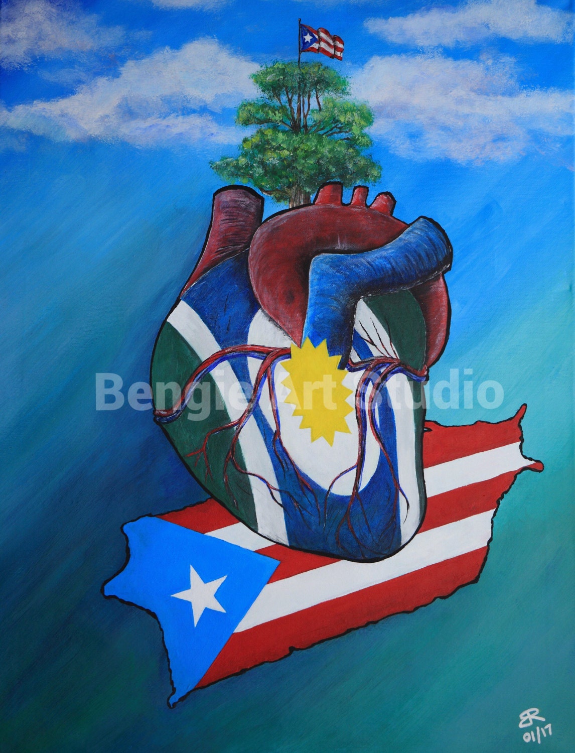 Orocovis Corazón De Puerto Rico - Etsy