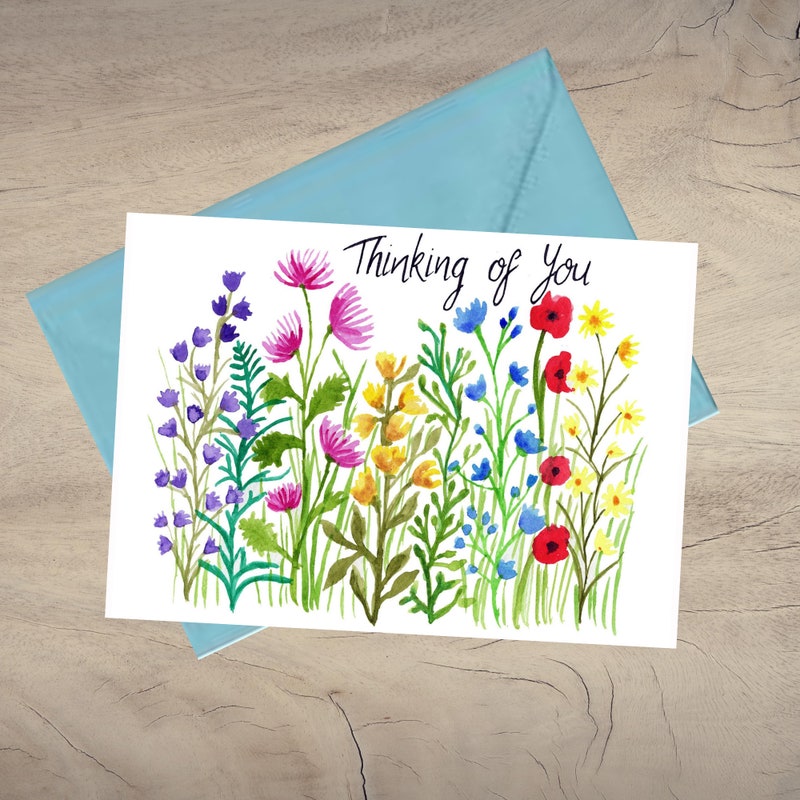 Thinking of You Card - Etsy