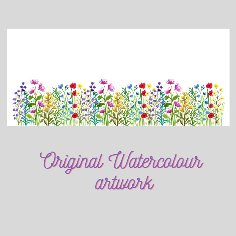 Wildflower Printable Writing Paper, Writing Paper, Printable Stationery ...