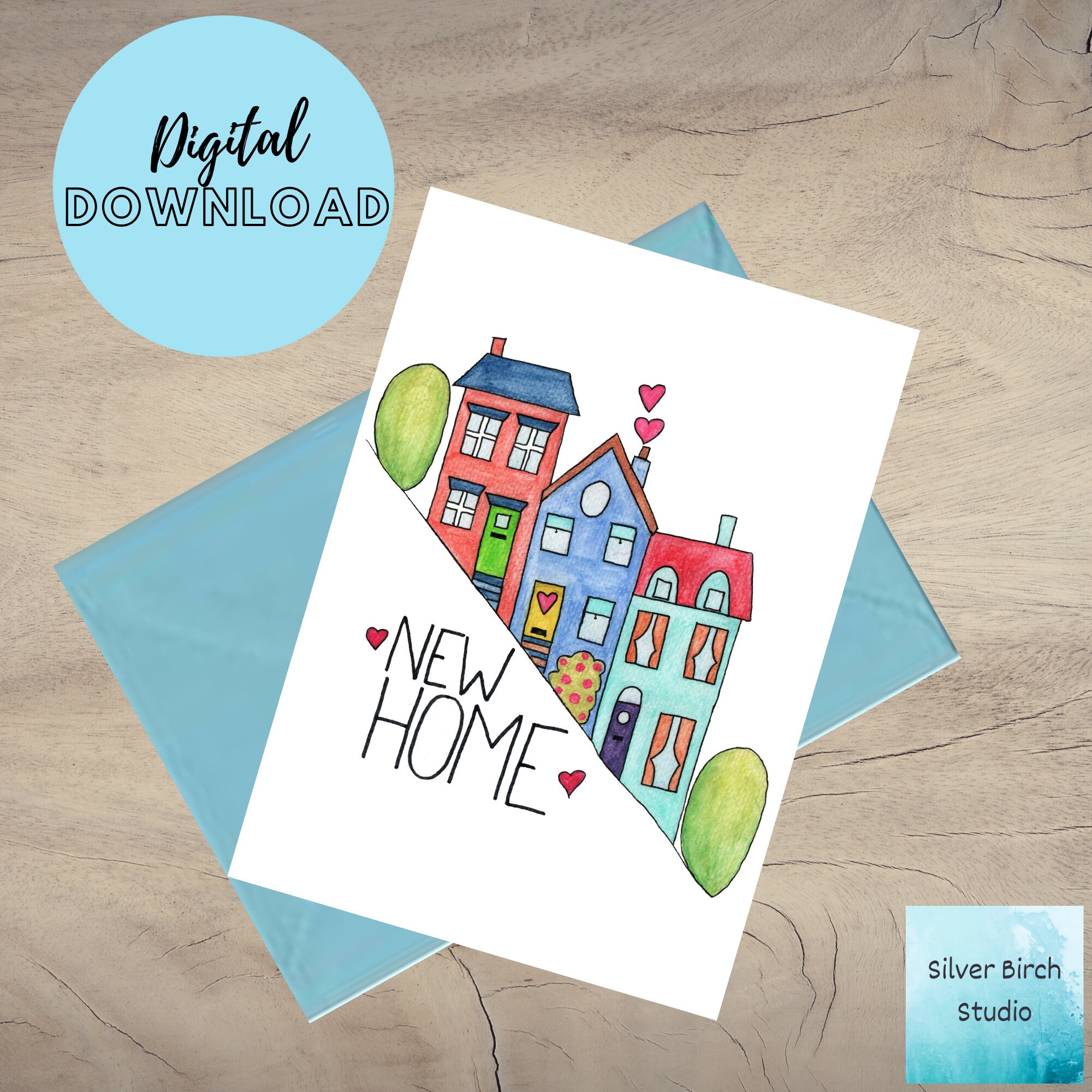 New Home Cardinstant Download New Home Cardprintable New Home ...