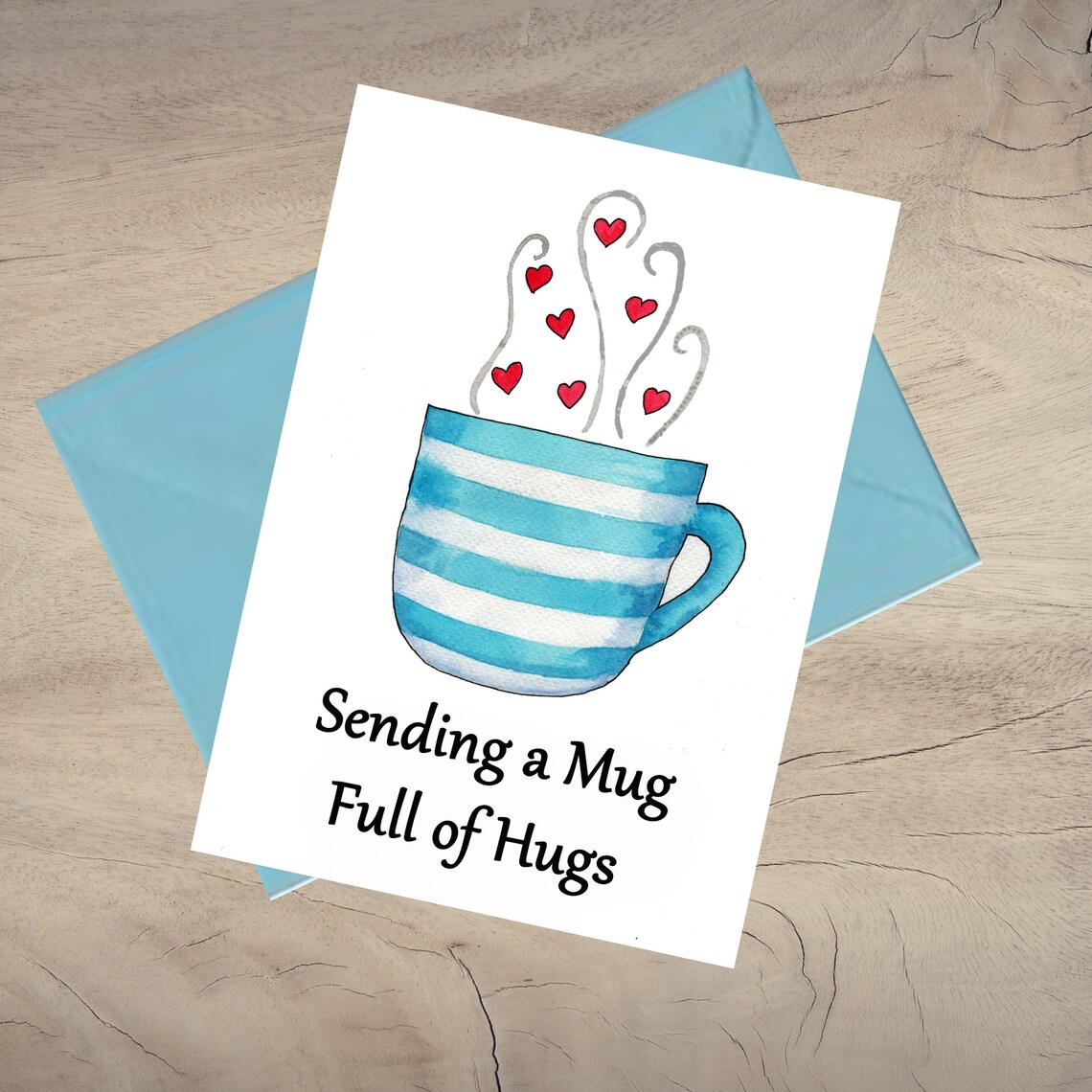 Sending Hugs / Printable Encouragement Card/ Friend Card /thinking of ...