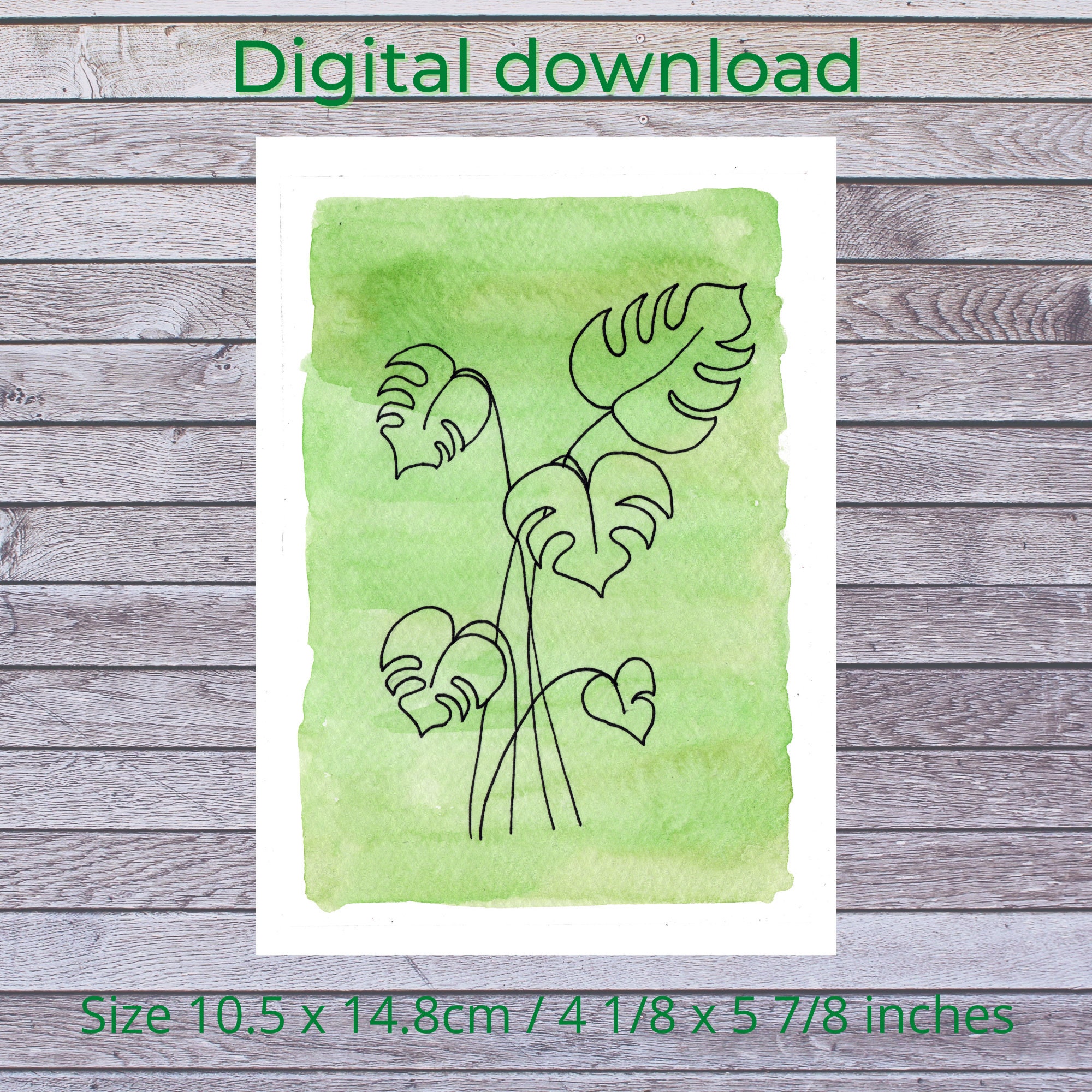 Printable Leaf Postcards, Art Postcards, Postcard Set, Botanical ...