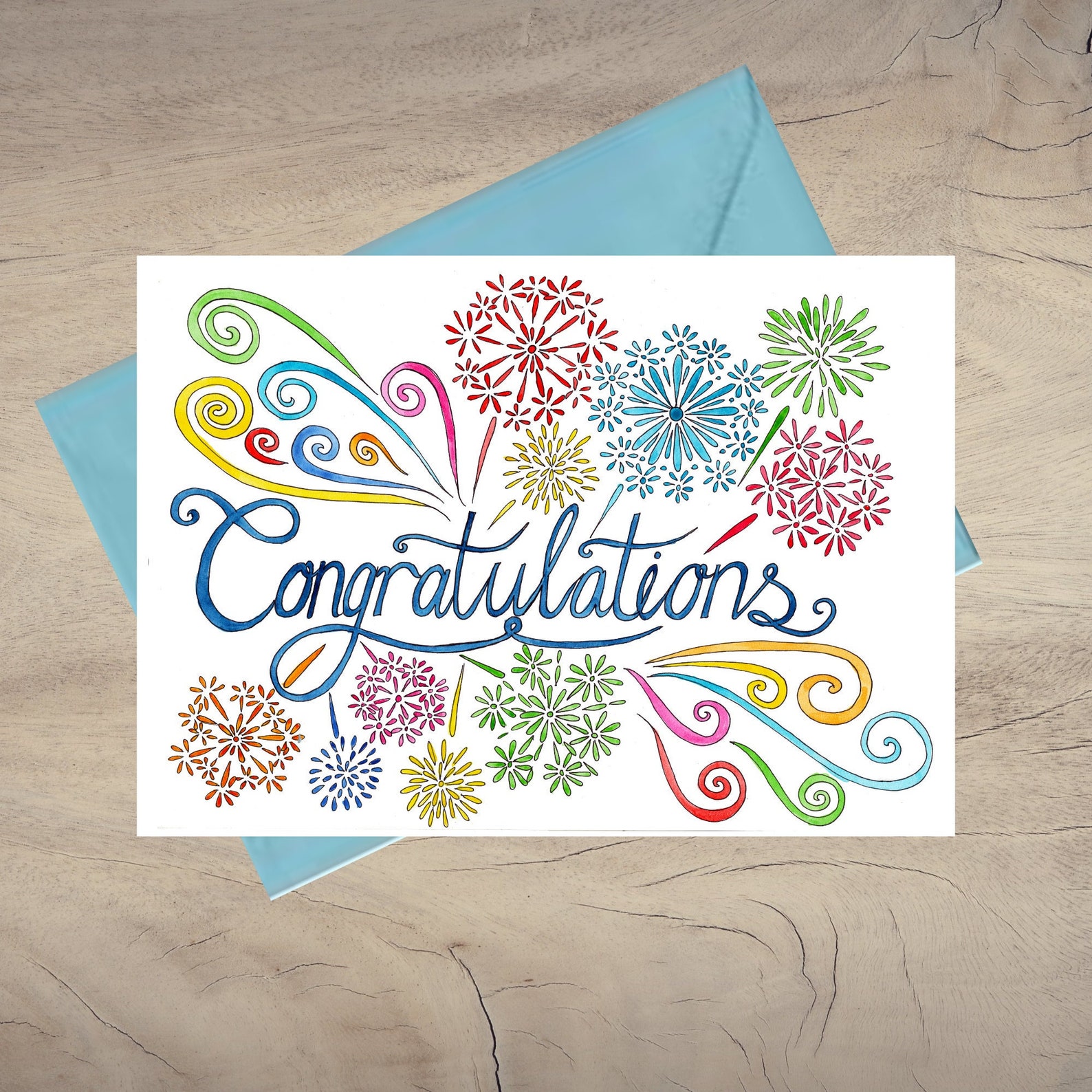 Congratulations Card / Printable Congratulations Card / Instant ...
