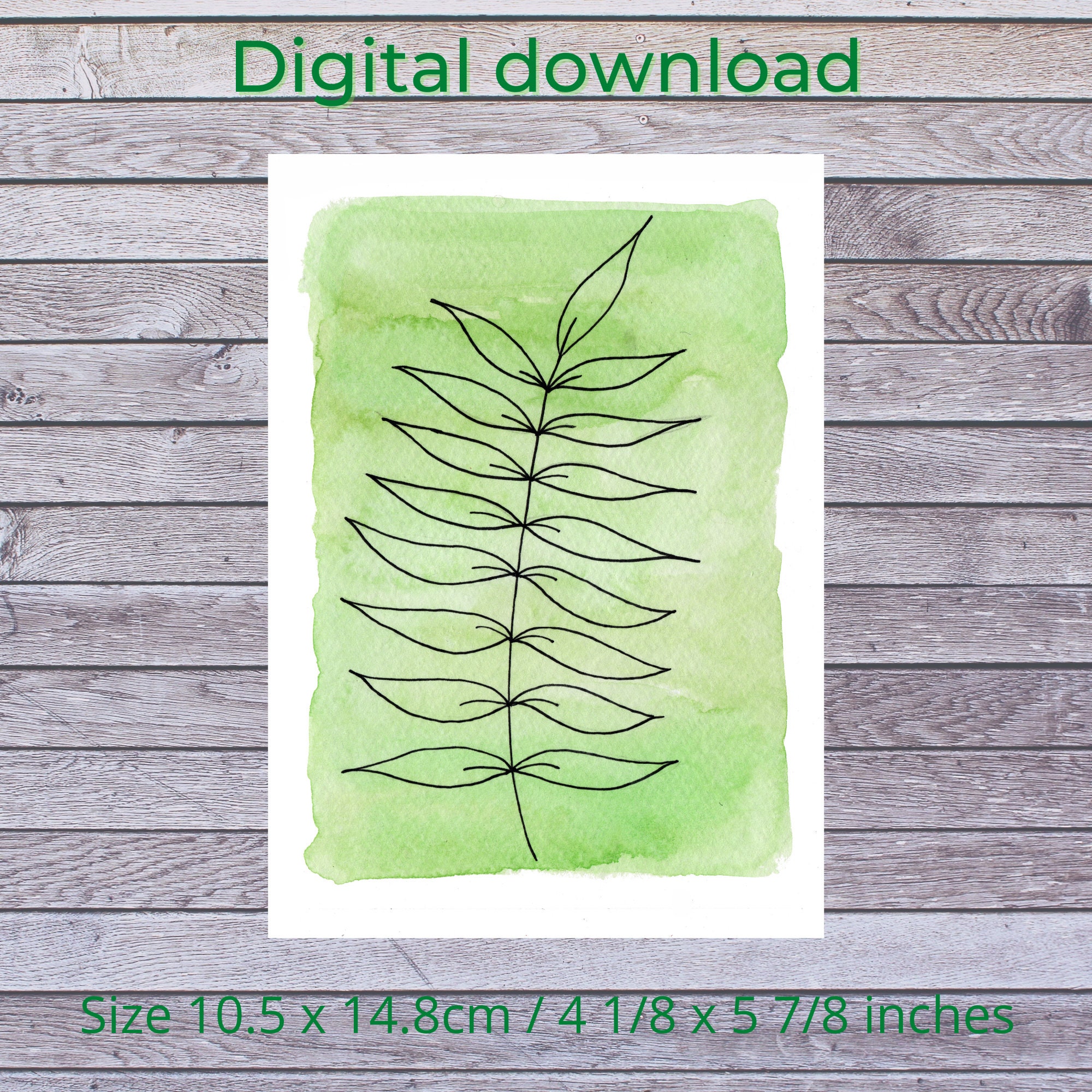 Printable Leaf Postcards, Art Postcards, Postcard Set, Botanical ...