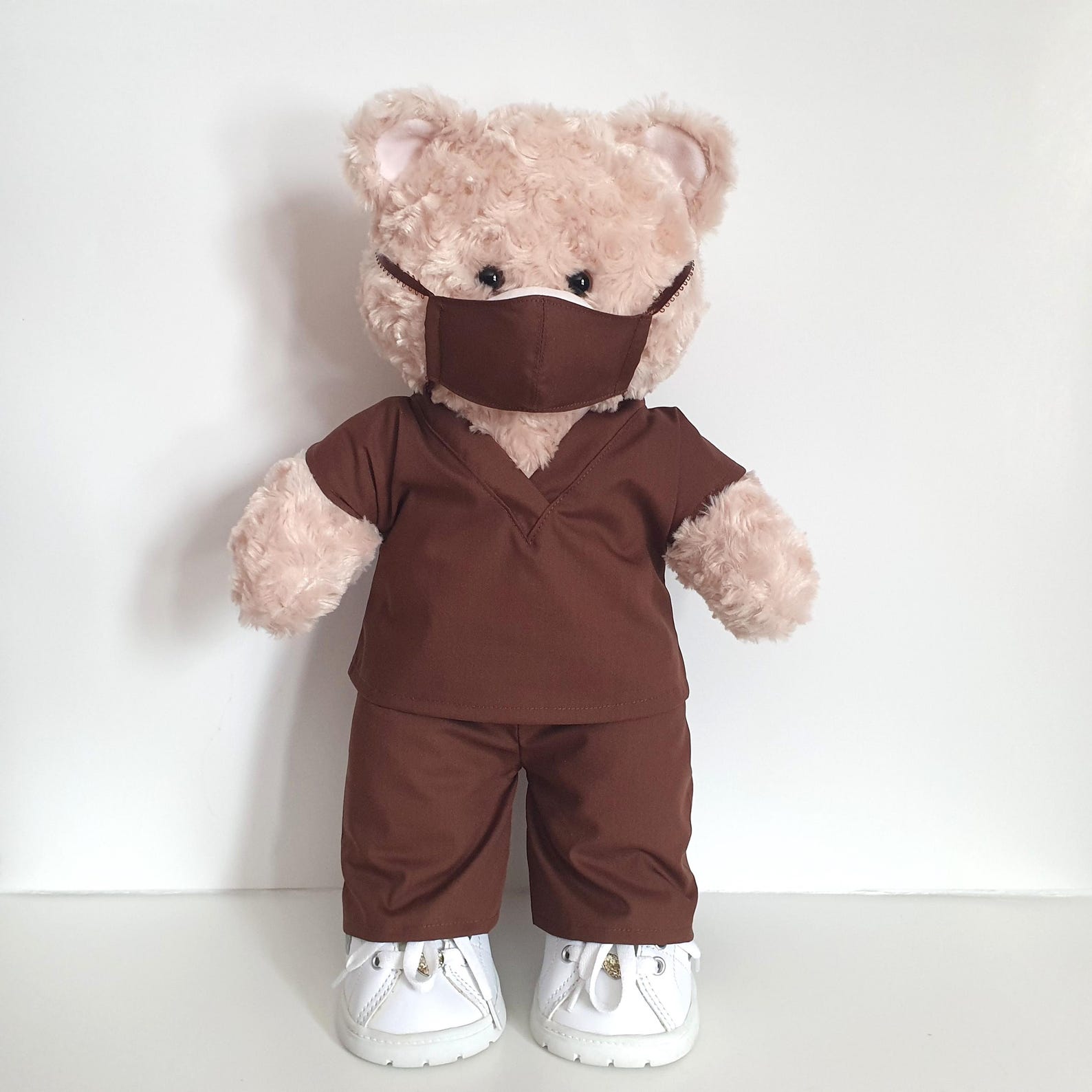 Handmade Doll Clothes Hospital Scrubs With Mask Nurse Doctor Fit 17 ...