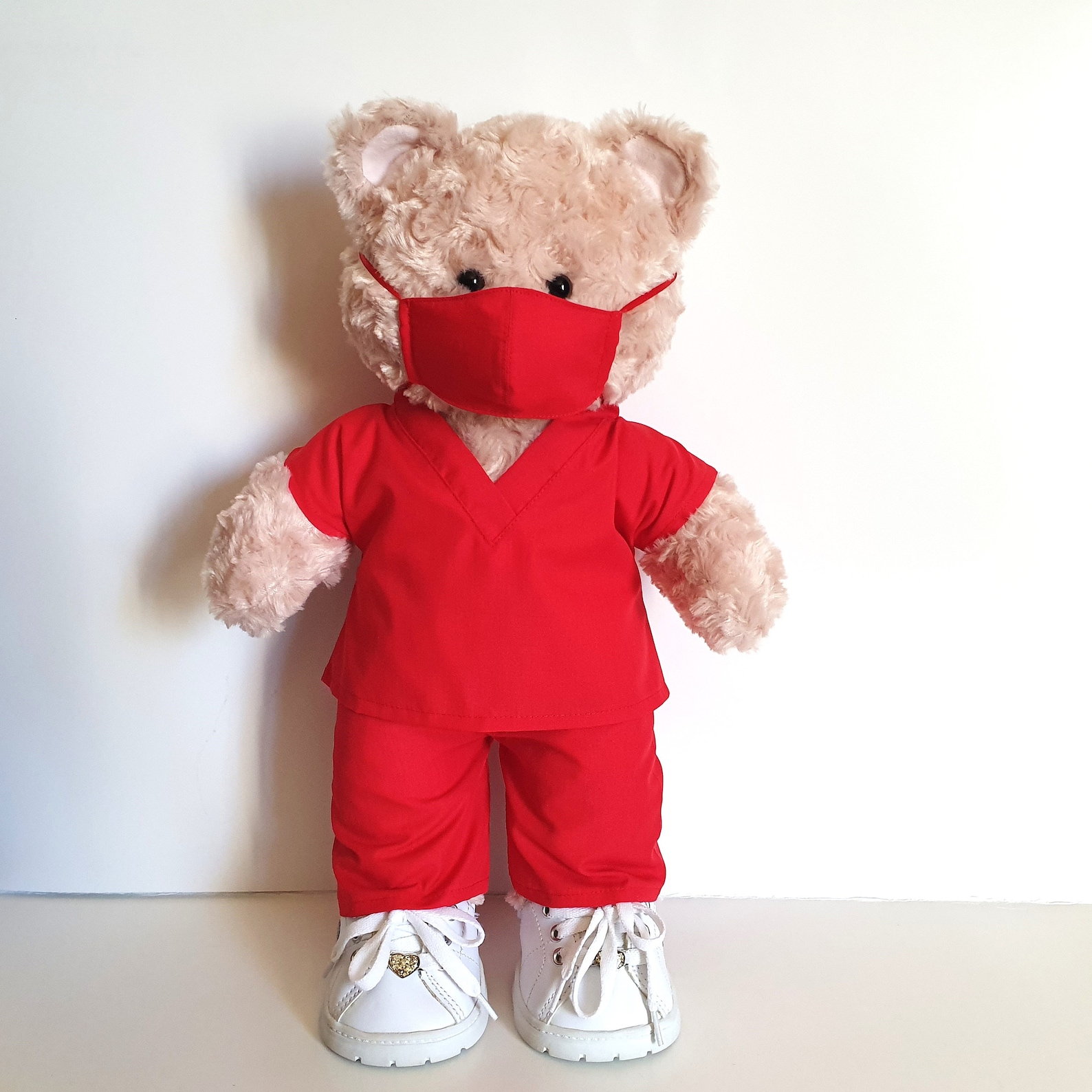 Handmade Doll Clothes Hospital Scrubs With Mask Nurse Doctor Fit 17 ...