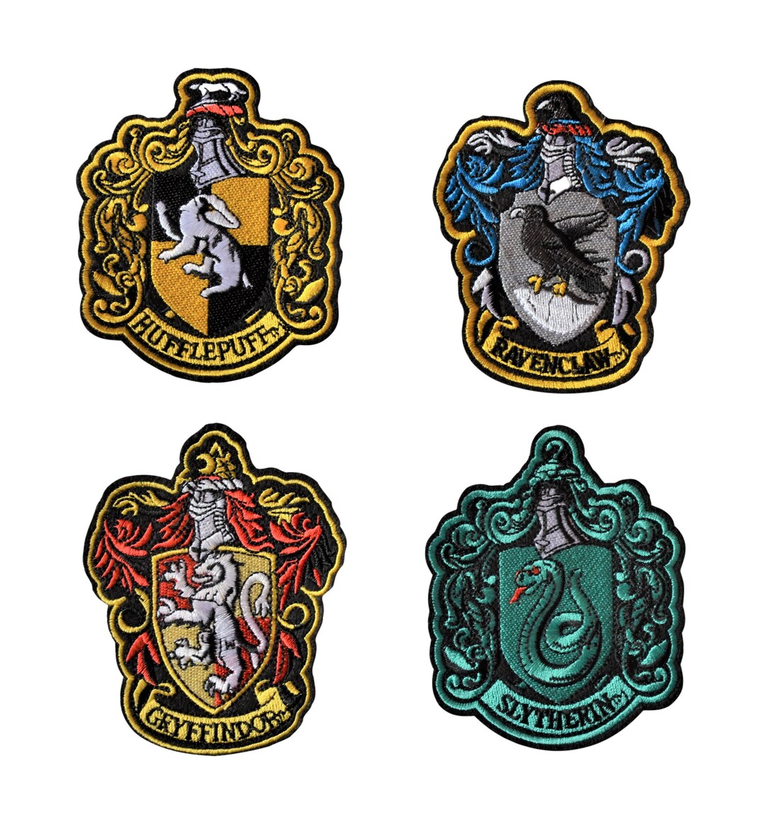 School Sewn on Logo Patches House Colors Embroidered Iron on Patches ...