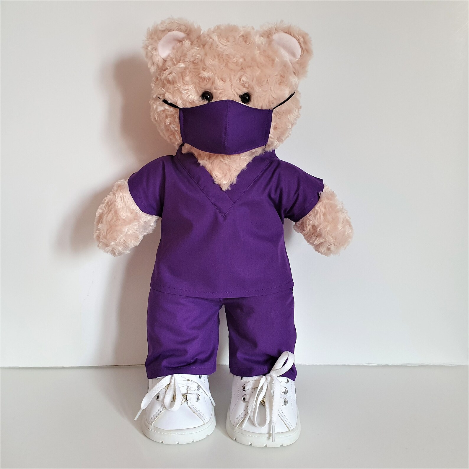 Handmade Doll Clothes Hospital Scrubs With Mask Nurse Doctor Fit 17 ...