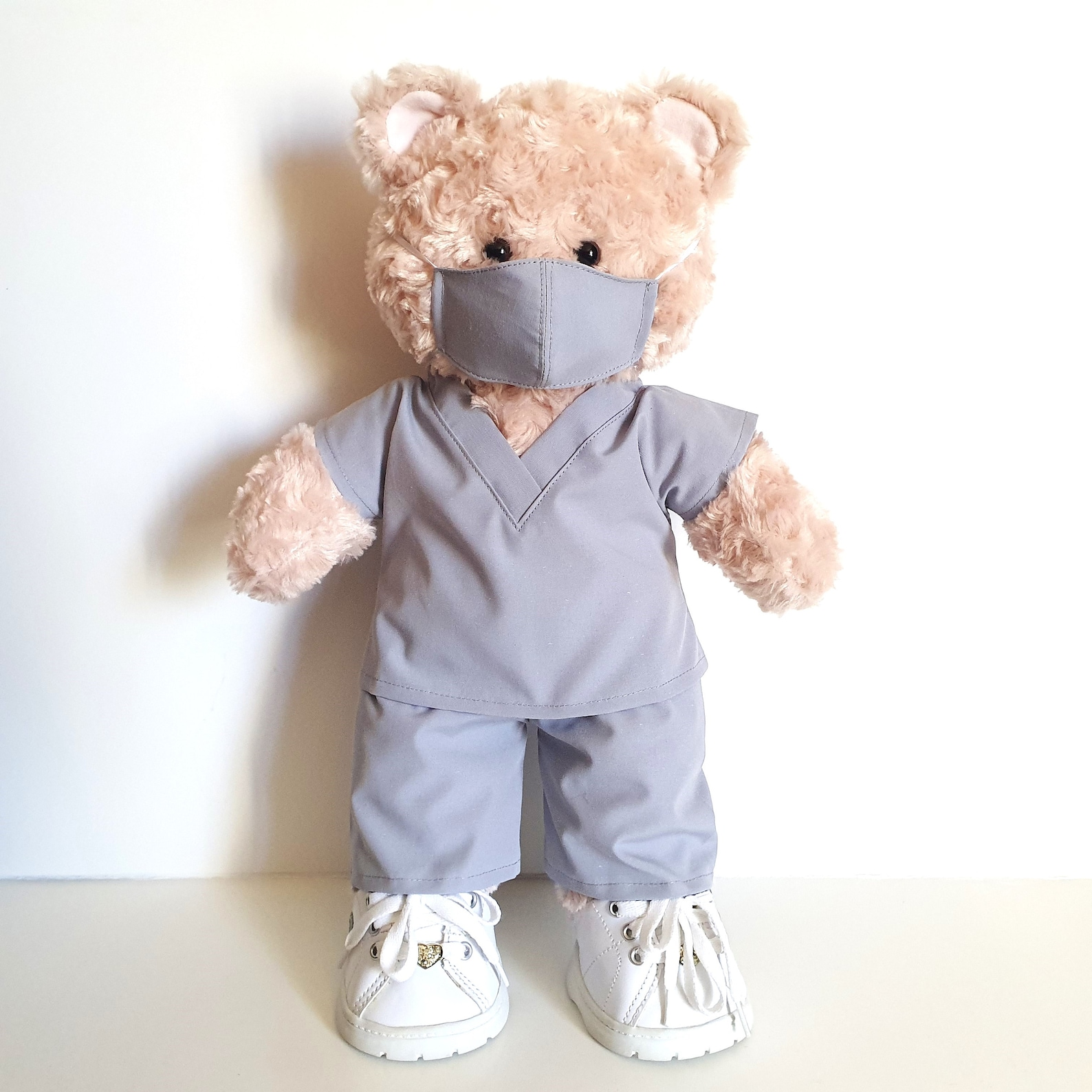 Handmade Doll Clothes Hospital Scrubs With Mask Nurse Doctor Fit 17 ...