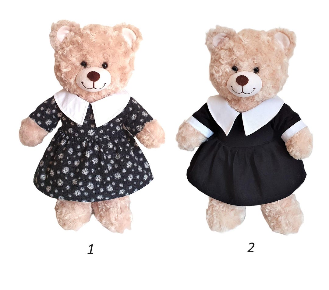 Handmade Doll Clothes Wednesday Addams Inspired Dress Fit 17" Teddy ...