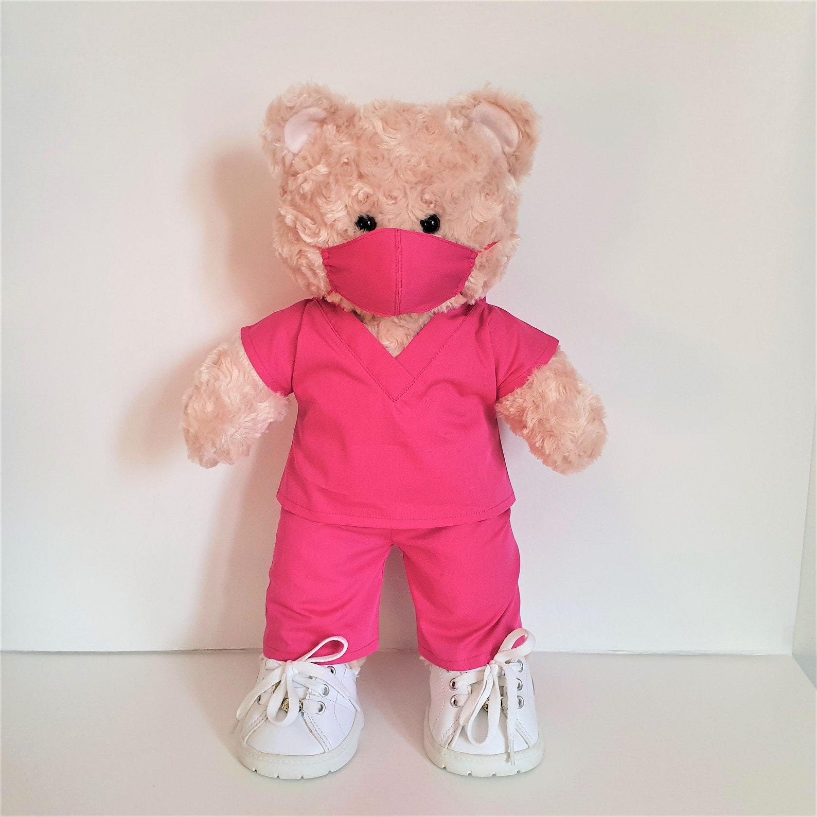 Handmade Doll Clothes Hospital Scrubs With Mask Nurse Doctor Fit 17 ...