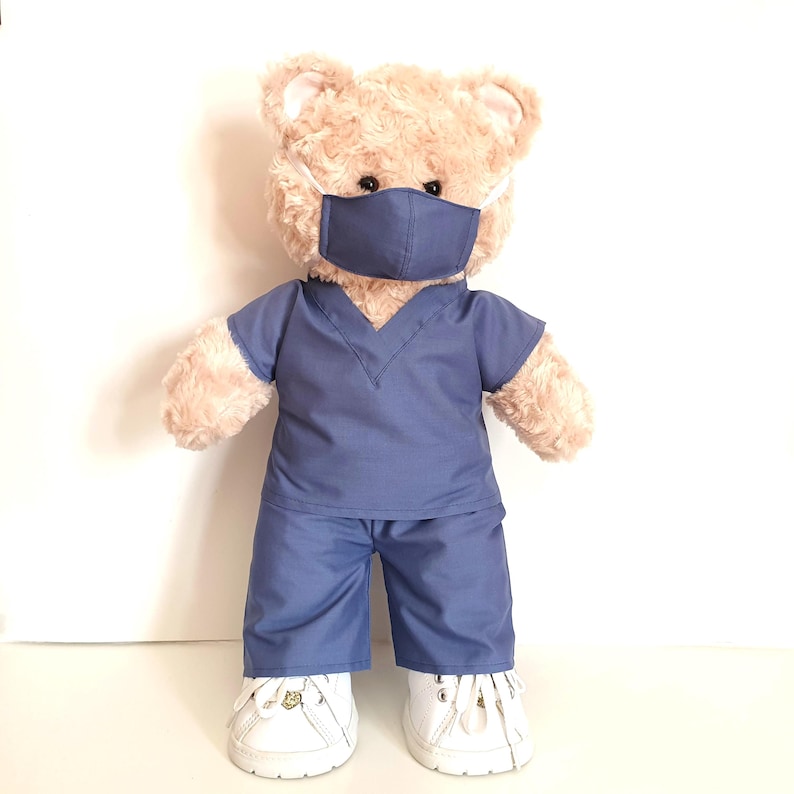 Handmade Doll Clothes Hospital Scrubs With Mask Nurse Doctor Fit 17 ...