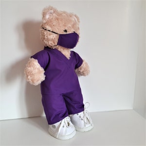 Handmade Doll Clothes Hospital Scrubs With Mask Nurse Doctor Fit 17 ...